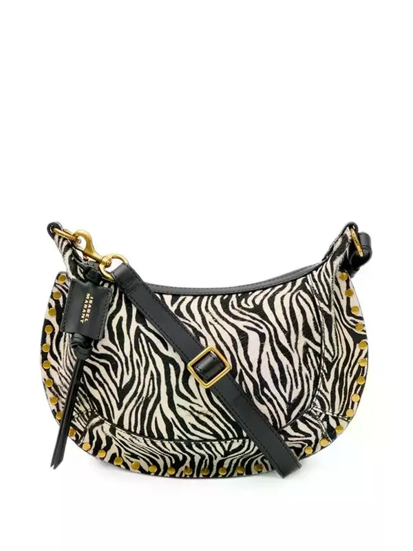 Isabel Marant Étoile Oskan Moon Zebra-pattern Shoulder Bag