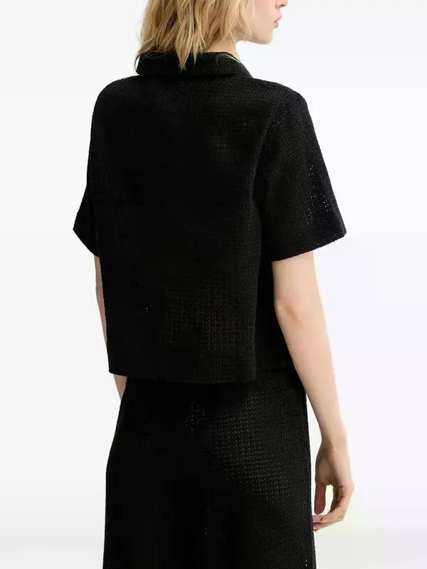 Marc O'polo Crochet-knit Patch-pocket Shirt