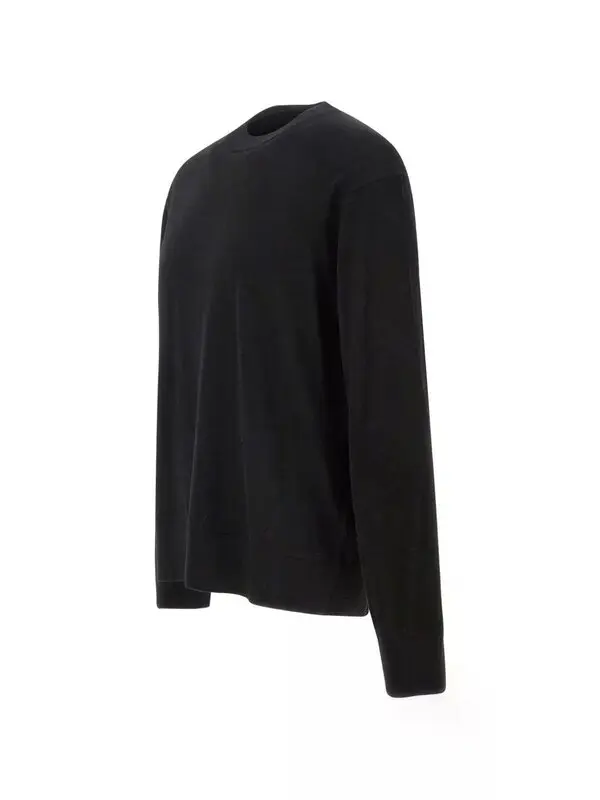 LANEUS Ribbed-trim Merino Wool Sweater
