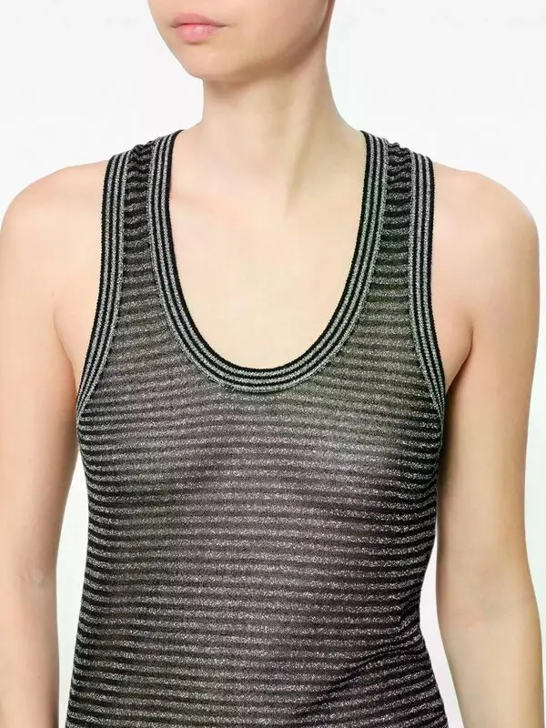 Isabel Marant Étoile Cevara Metallic Striped Top