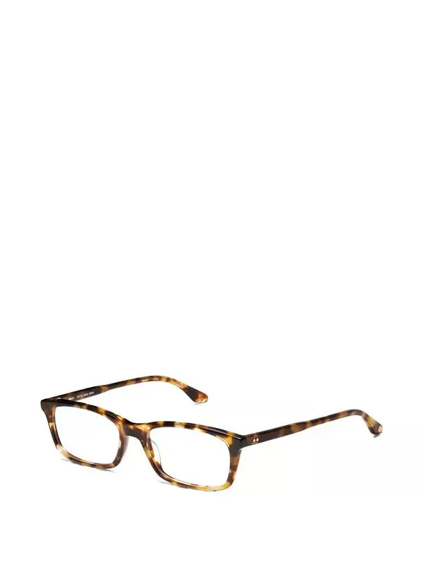 PETER AND MAY Emilia Rectangle Glasses - Brown
