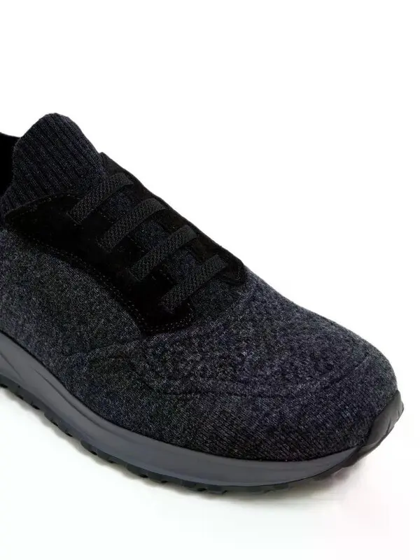 DOUCAL'S Ribbed Panelled Sneakers