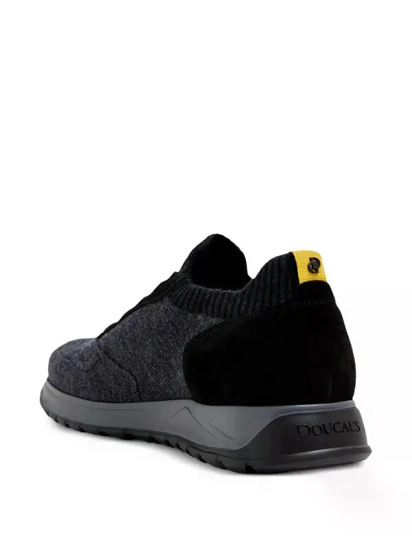 DOUCAL'S Ribbed Panelled Sneakers