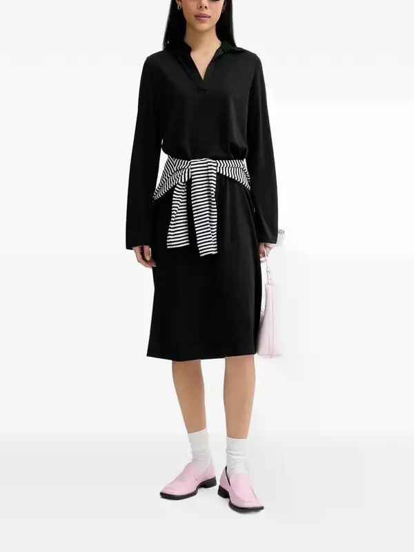 Marc O'polo Long-sleeve Polo-collar Midi Dress
