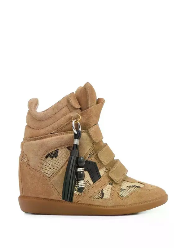 Isabel Marant Étoile Bekett Ring Python-leather Wedge Sneakers