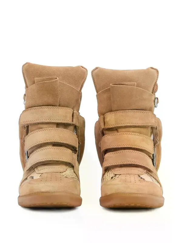 Isabel Marant Étoile Bekett Ring Python-leather Wedge Sneakers