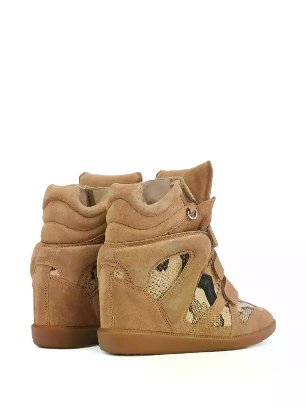 Isabel Marant Étoile Bekett Ring Python-leather Wedge Sneakers