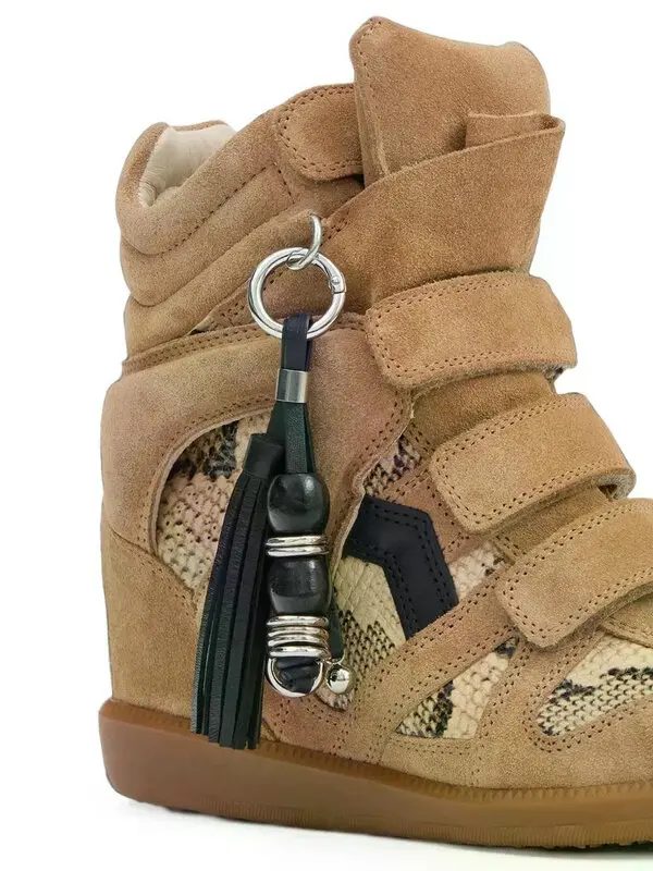 Isabel Marant Étoile Bekett Ring Python-leather Wedge Sneakers