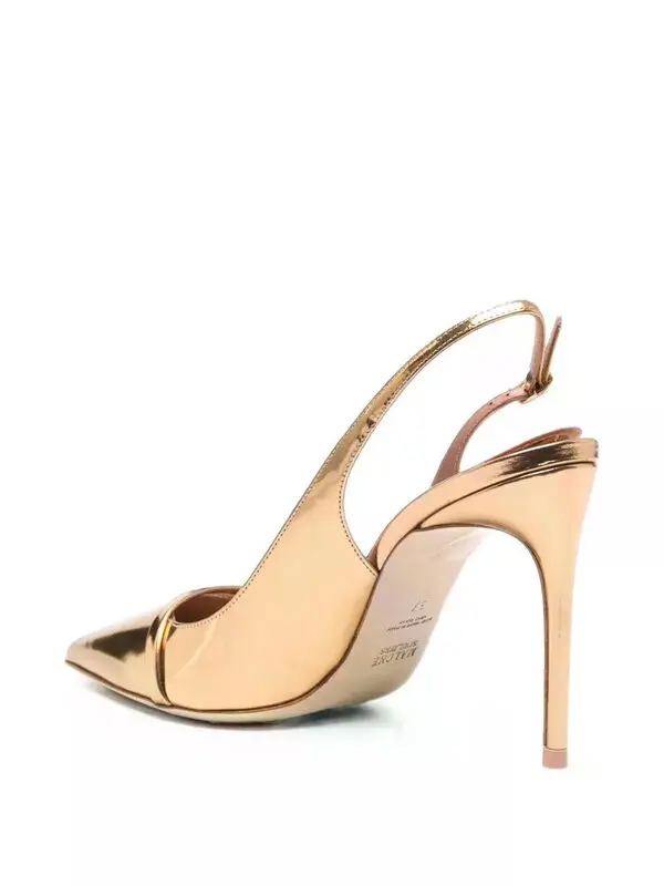 MALONE SOULIERS Schiffer Metallic Leather Pumps