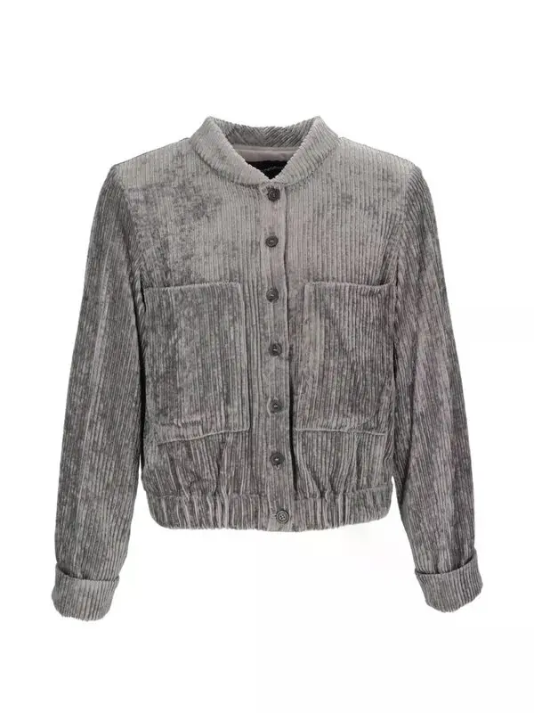 Emporio Armani Corduroy-effect Button-up Jacket