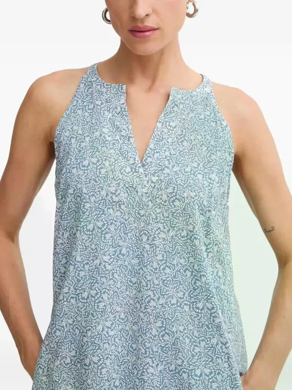 Marc O'polo Butterfly-print Sleeveless Mini Dress