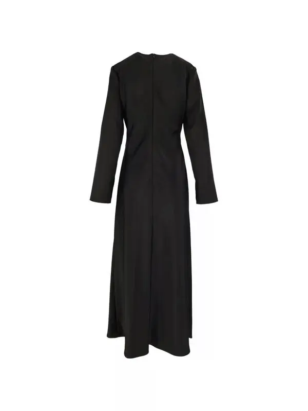 Emporio Armani Long-sleeve Gathered Maxi Dress