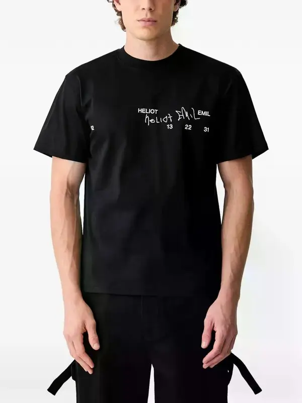 HELIOT EMIL Fulgens Logo-print Short-sleeve T-shirt