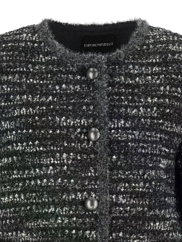 Emporio Armani Tweed Fringed Jacket