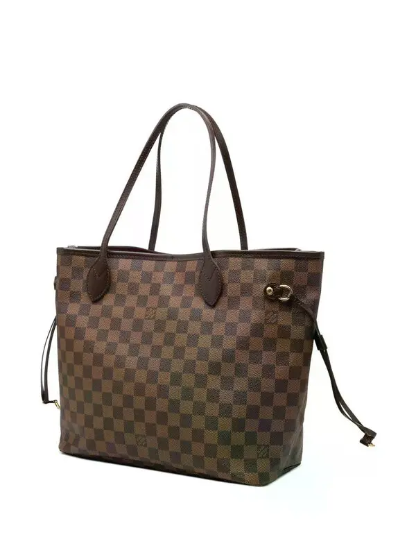 LOUIS VUITTON 2009 Damier Ebene Neverfull Mm Tote Bag