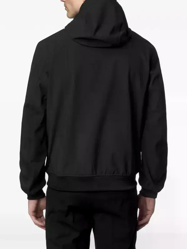 K-WAY Joachim Bonded Hooded Jacket - Black