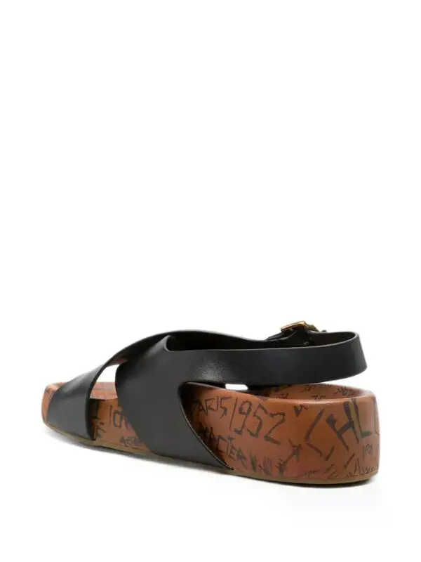 Chloé Maxime Graffiti-print Sandals