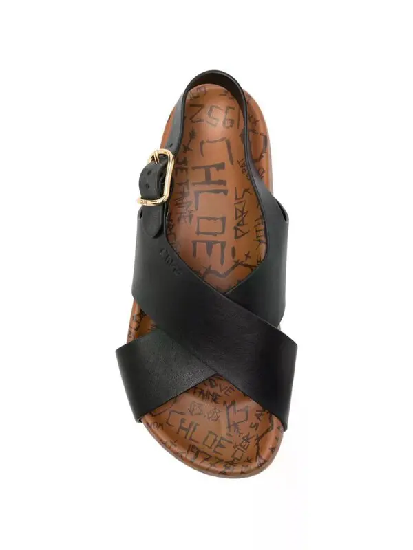 Chloé Maxime Graffiti-print Sandals
