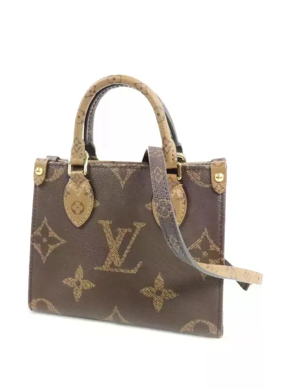 LOUIS VUITTON Onthego Bb Monogram Reverse Mini Tote Bag