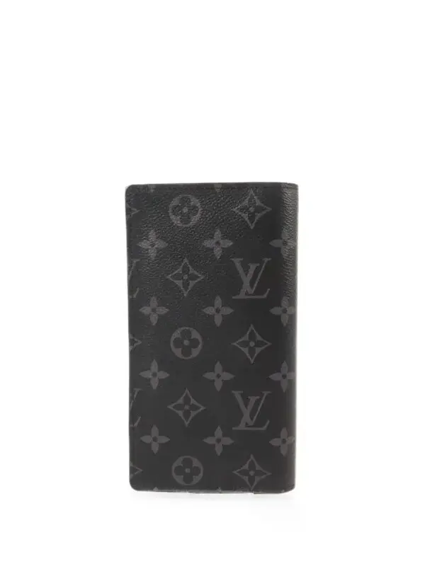 LOUIS VUITTON Brazza Monogram Eclipse Bifold Wallet - Black