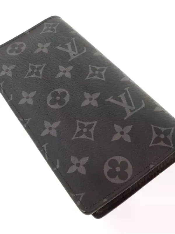LOUIS VUITTON Brazza Monogram Eclipse Bifold Wallet - Black