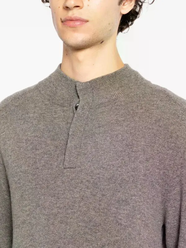 N.peal Half-button Cashmere Jumper