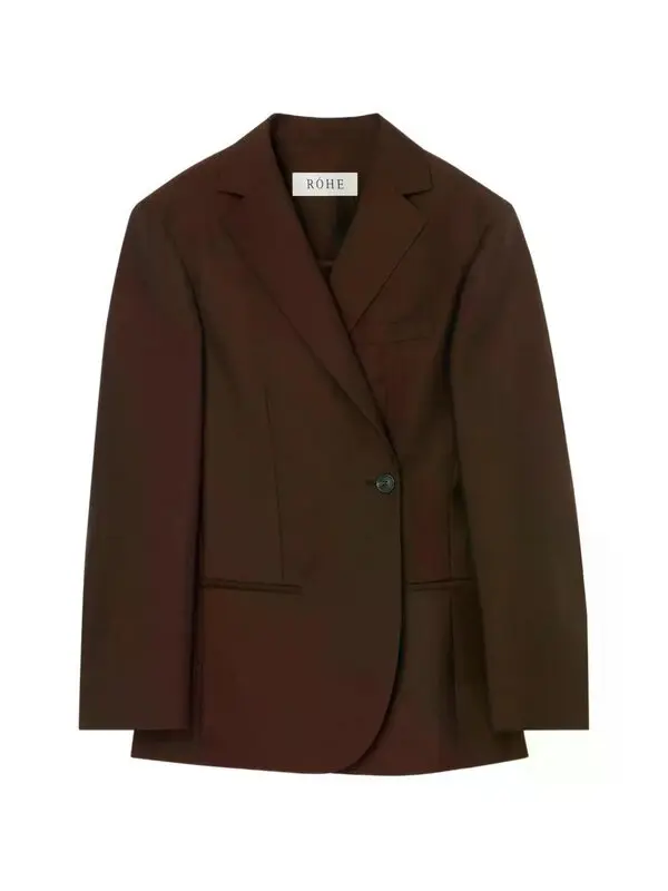RÓHE Piqué Overlap Suit Jacket