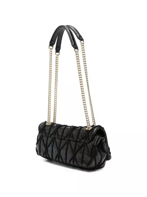 ERMANNO FIRENZE Crinkled-effect Lace-up Shoulder Bag