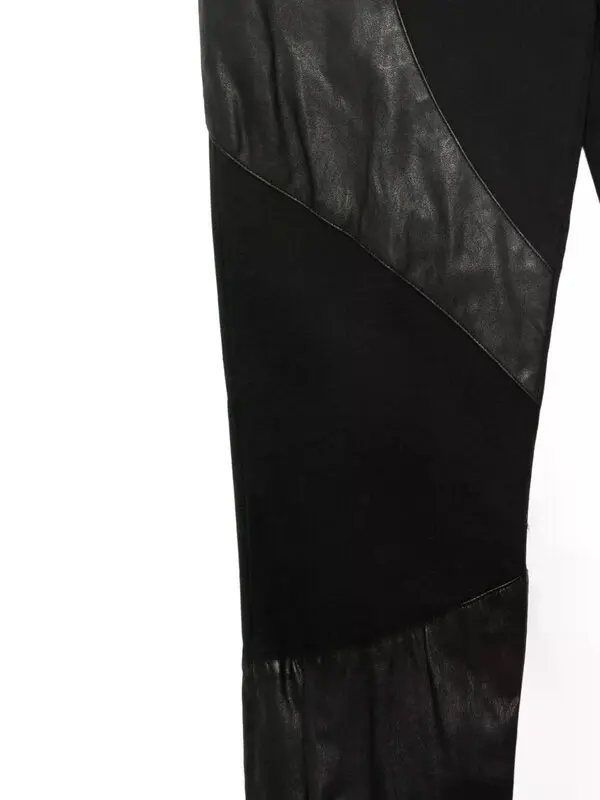 Givenchy 2000s Panelled Leather Trousers
