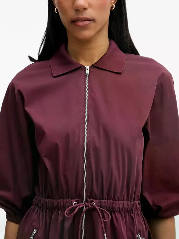 Marc O'polo Zip-up Drawstring-waist Mini Dress