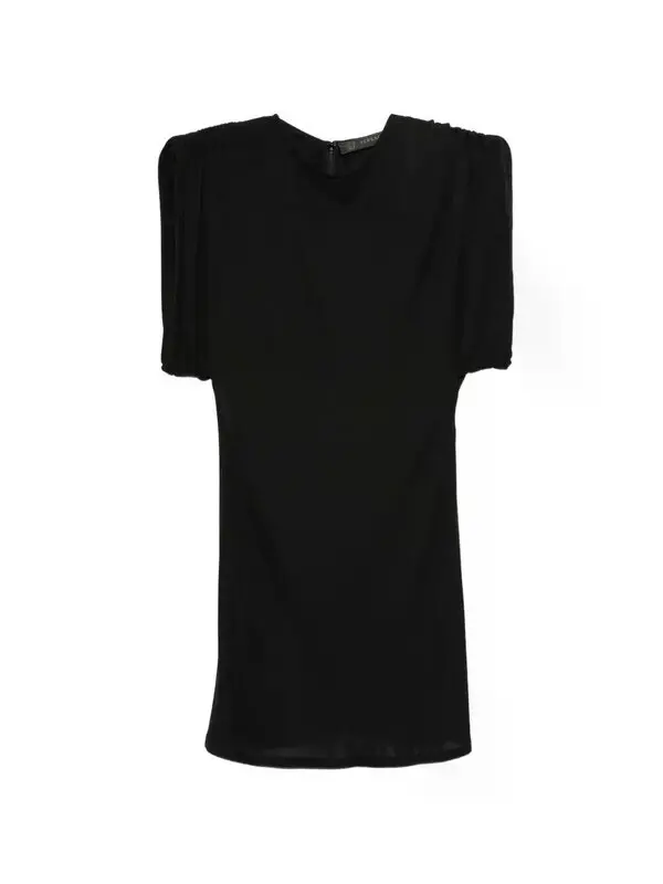 Versace 2000s Ruched-sleeve Midi Dress