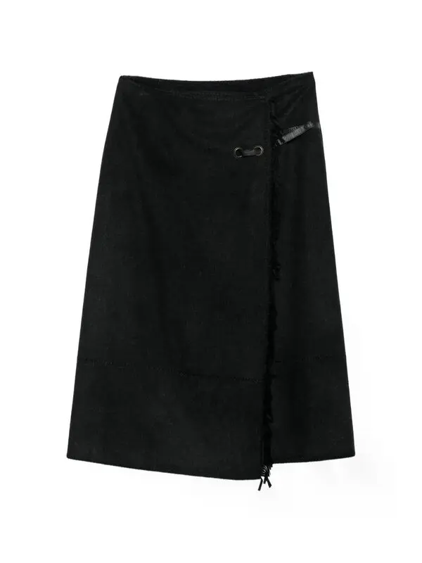 Rabanne 2000s Fringe-trim Wrap Skirt