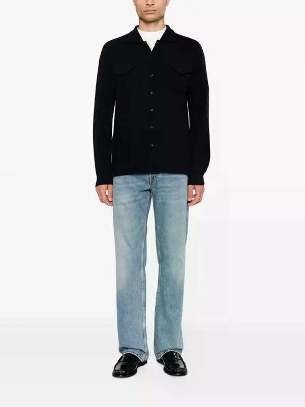 KUJTEN Julius Button-up Cardigan - Blue