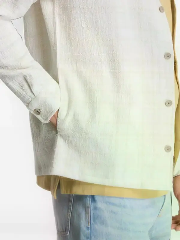 SAMSOE SAMSOE Sadamon Gc Textured Chest-pocket Overshirt