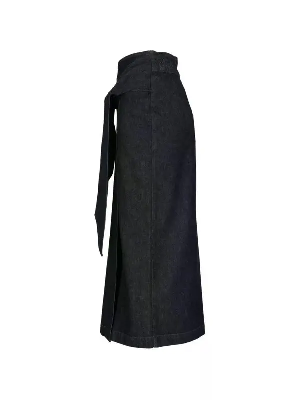 Emporio Armani Tie-waist Wrap Midi Skirt