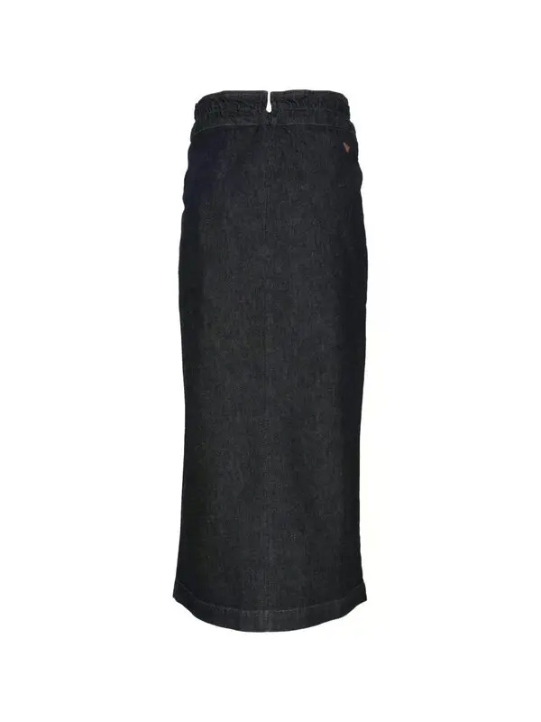 Emporio Armani Tie-waist Wrap Midi Skirt