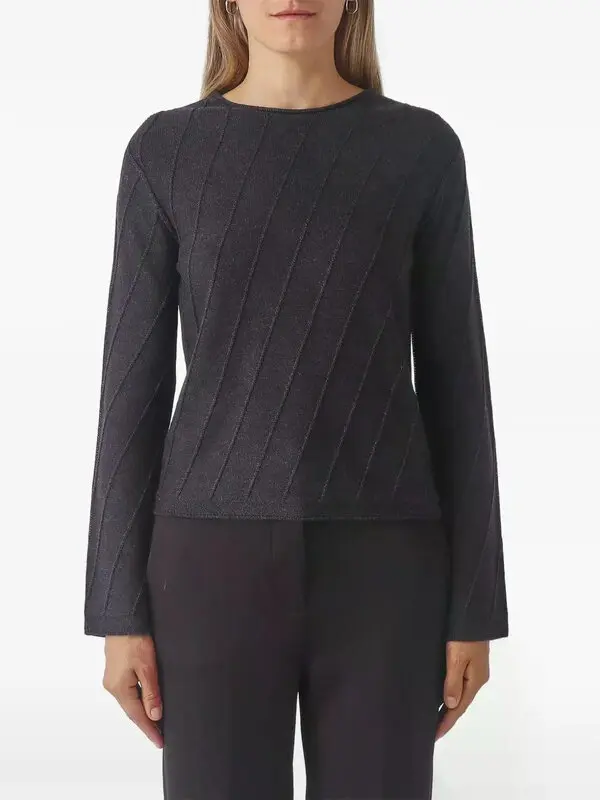 Max Mara Diagonal-ribbed Sweater