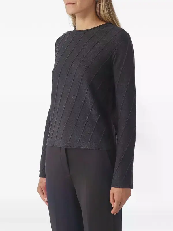 Max Mara Diagonal-ribbed Sweater