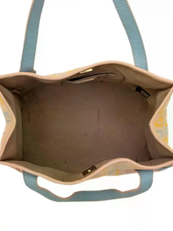 Fendi 2000-2010 Small Multicolore Zucchino Canvas Tote Bag