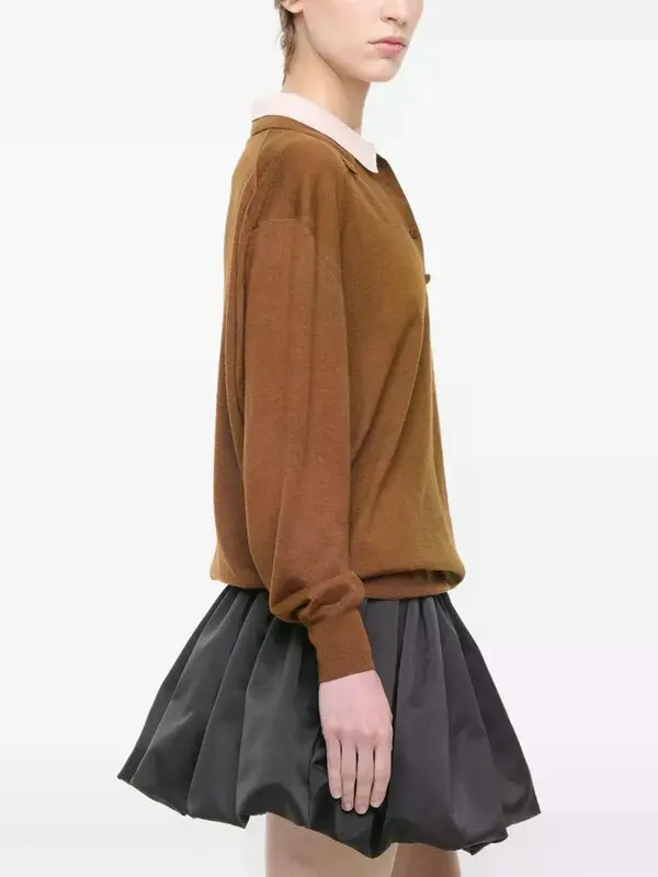 Plan C Layered-collar Sweater
