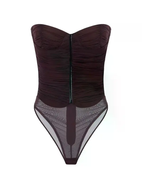 Elisabetta Franchi Bodysuit In Stretch Jersey Fabric