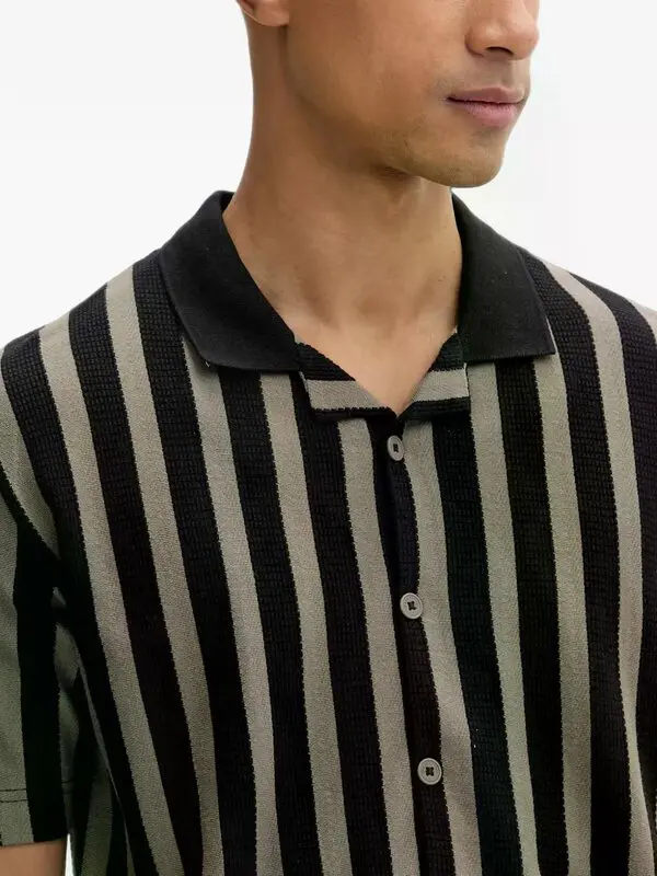 Marc O'polo Vertical-stripe Short-sleeve Shirt