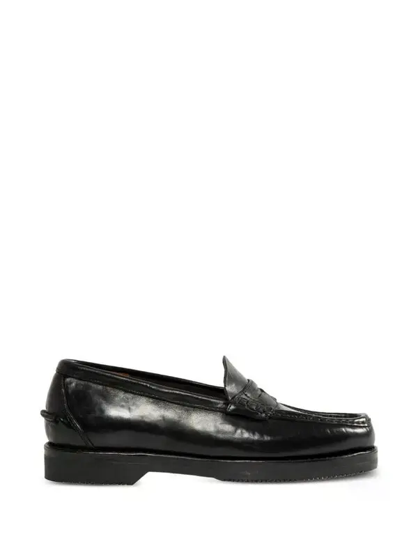 Visvim Fabro-folk Leather Loafers