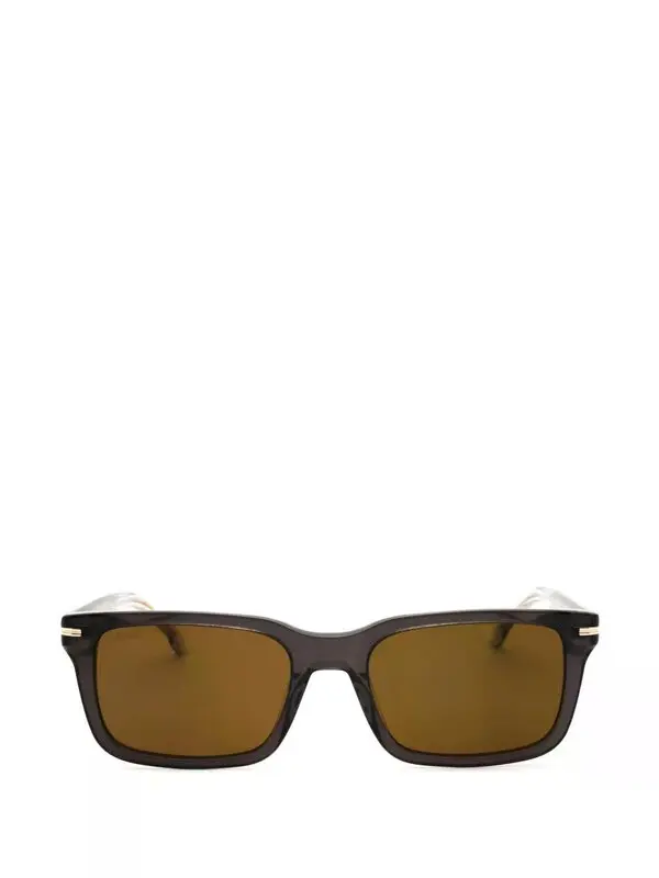 BOSS Tortoiseshell-effect Rectangle-frame Sunglasses