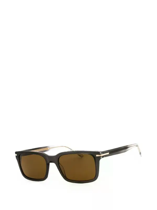 BOSS Tortoiseshell-effect Rectangle-frame Sunglasses