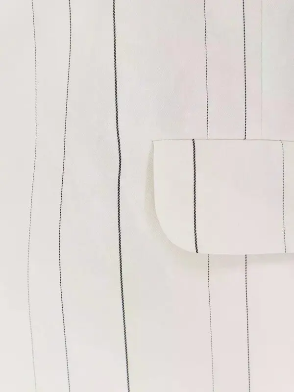 SEMICOUTURE Elenoir Pinstripe-pattern Notched-lapels Waistcoat