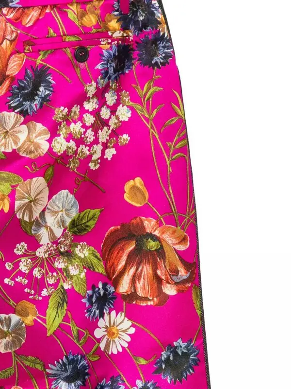 Dolce & Gabbana 2000s Floral-print Panelled Jeans