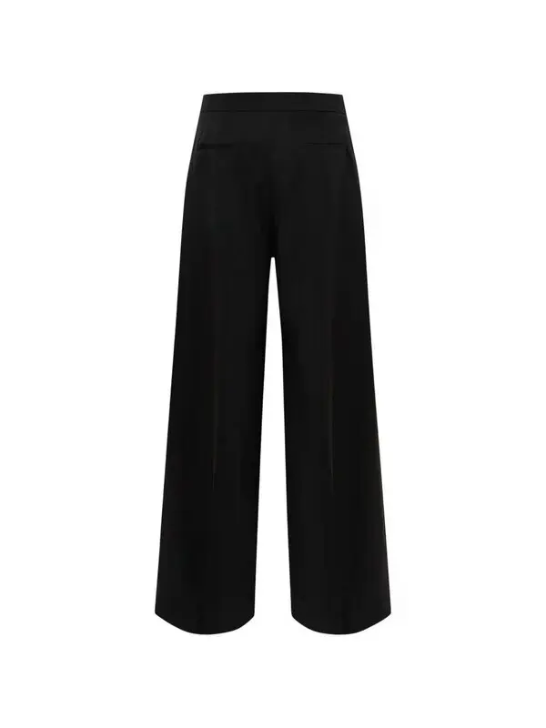 LANEUS Pleated-palazzo Trousers