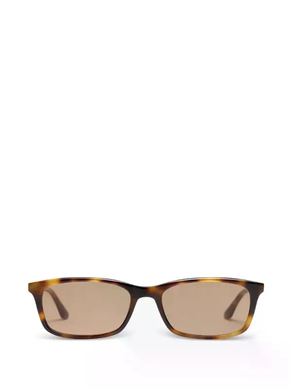 PETER AND MAY Emilia Rectangle-frame Sunglasses - Brown