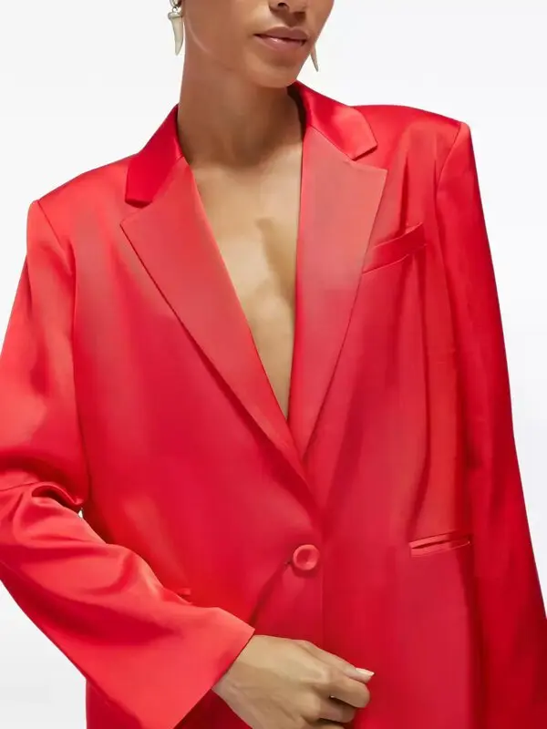 BLUGIRL Satin-finish Single-breasted Blazer